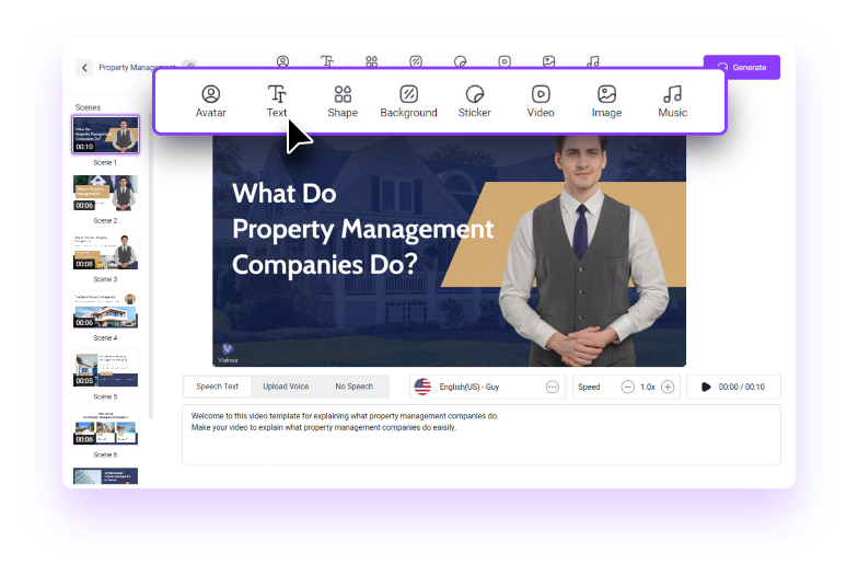 AI Video Editor: Videos kostenlos online bearbeiten | Vidnoz